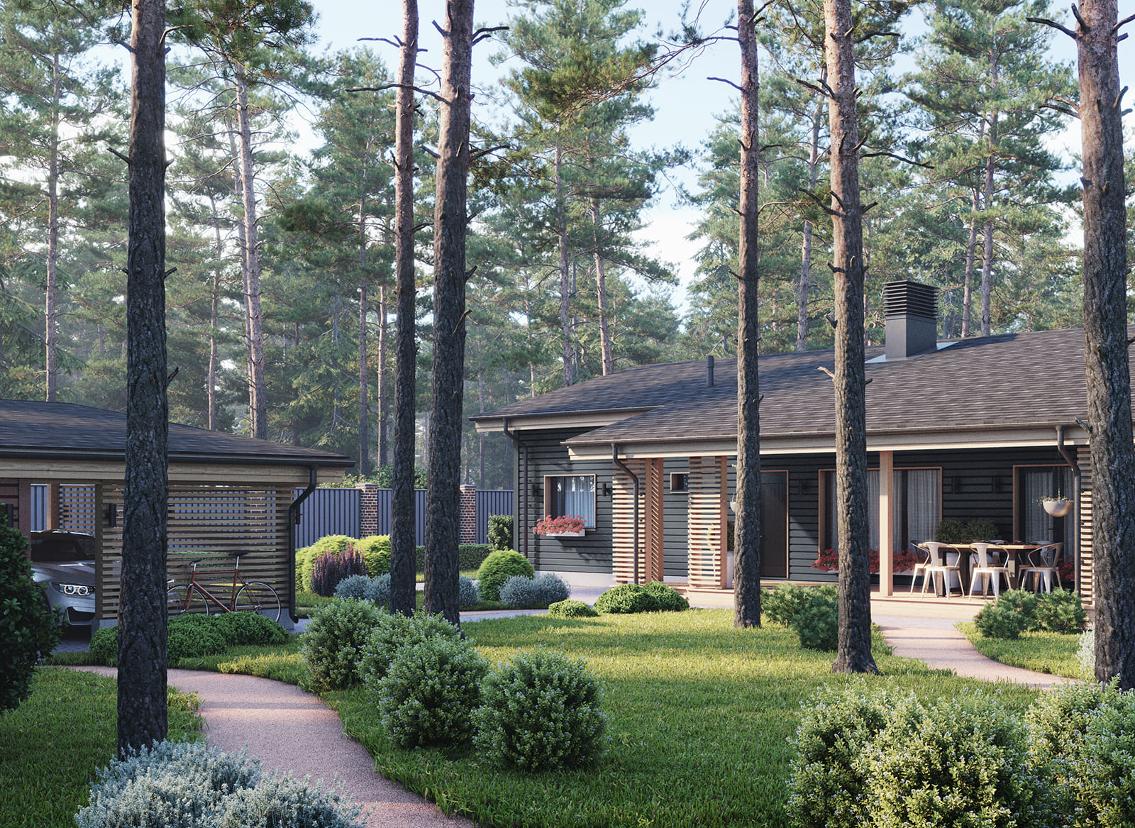 Проекты домов до 150 кв. м с подрядом: фото и цены | DOMAMO