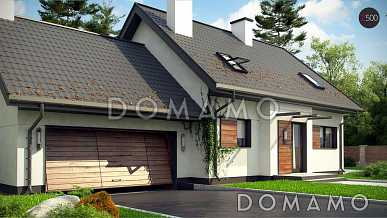 Проект мансардного дома из кирпича с четырьмя спальнями, вторым светом ...