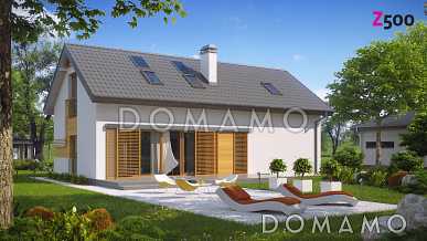 Проект мансардного дома из кирпича с четырьмя спальнями, вторым светом ...